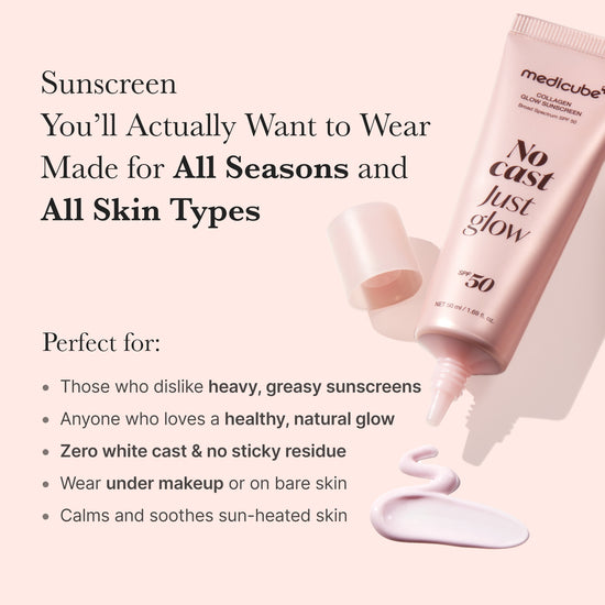 No Cast Just Glow Collagen Sunscreen – MEDICUBE US