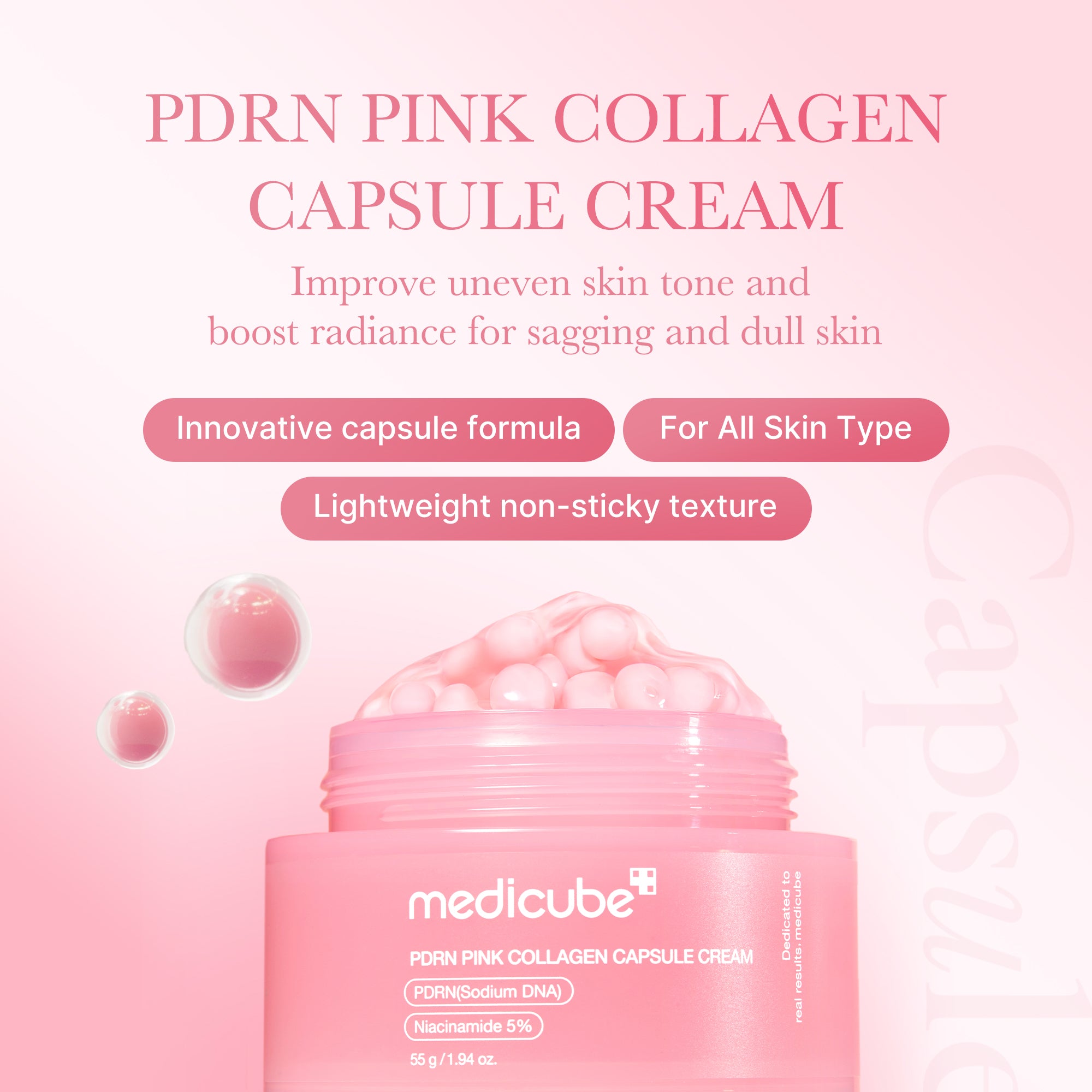 PDRN Pink Collagen Capsule Cream – MEDICUBE US