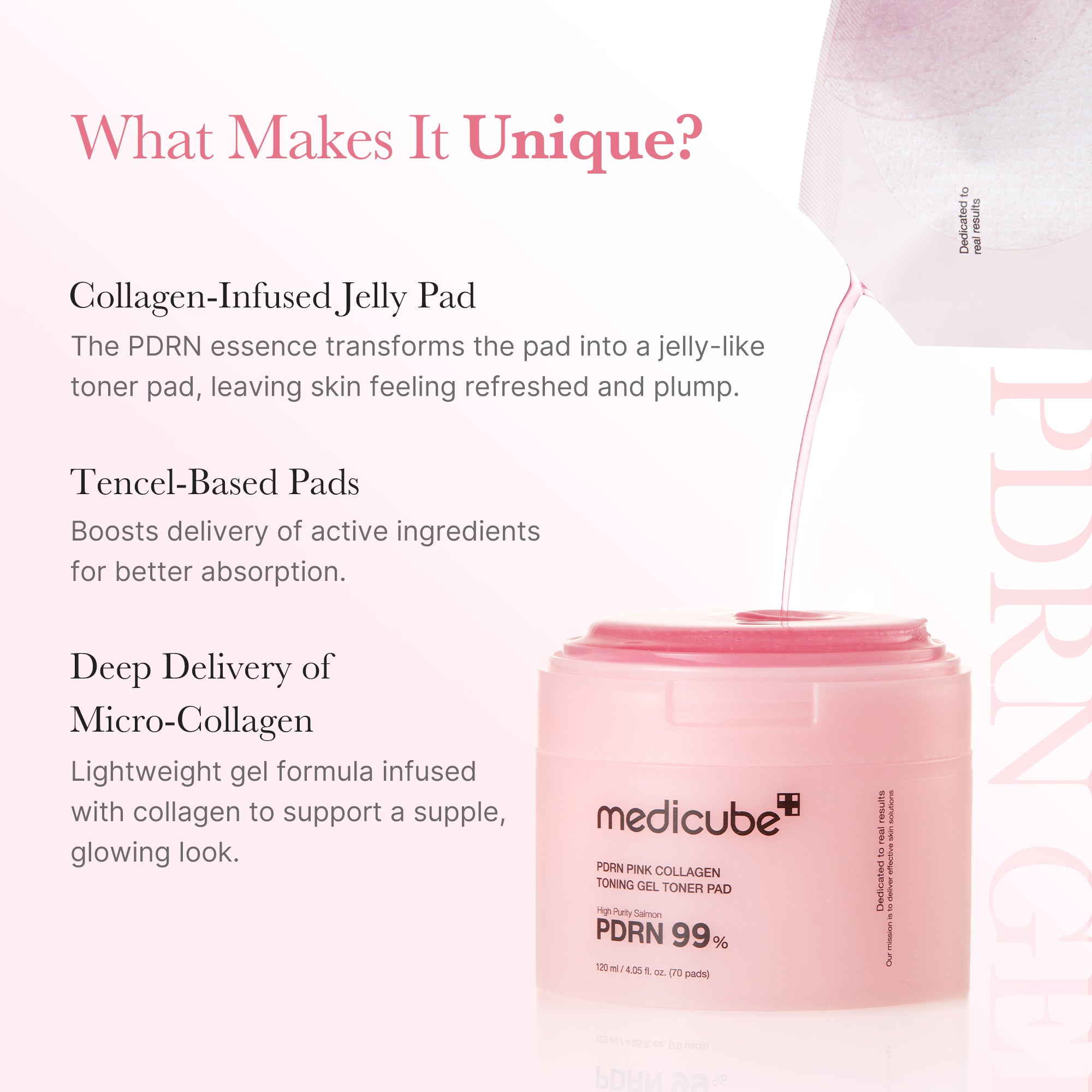 PDRN Pink Collagen Gel Toner Pad – MEDICUBE US
