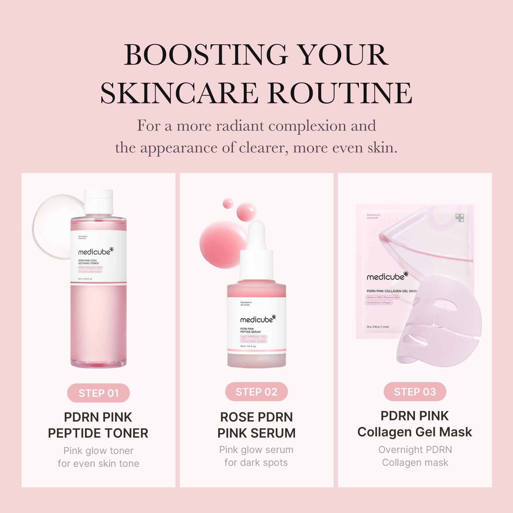 PDRN Pink Peptide Toner – MEDICUBE US